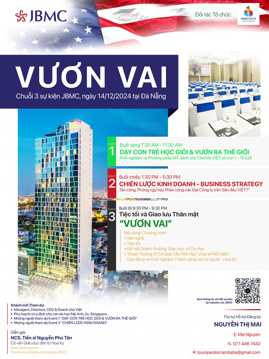 Chuỗi 3 sự kiện JBMC 2024 tại Đà Nẵng: VƯƠN VAI